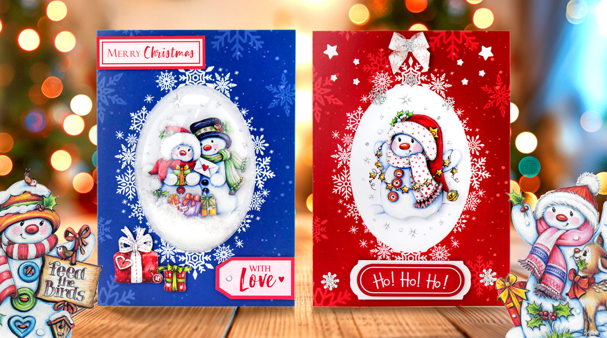 Luxury Snow Globe Snowmen Scenes Card Making Collection — Katy Sue Designs