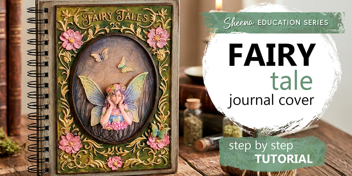 Create a Fairy Tale Journal Cover with Cosmic Shimmer Craft Moulds ...