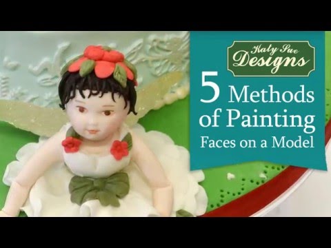 5 Methods of Painting Faces on a Model – Cake Decorating Tutorial Vide ...