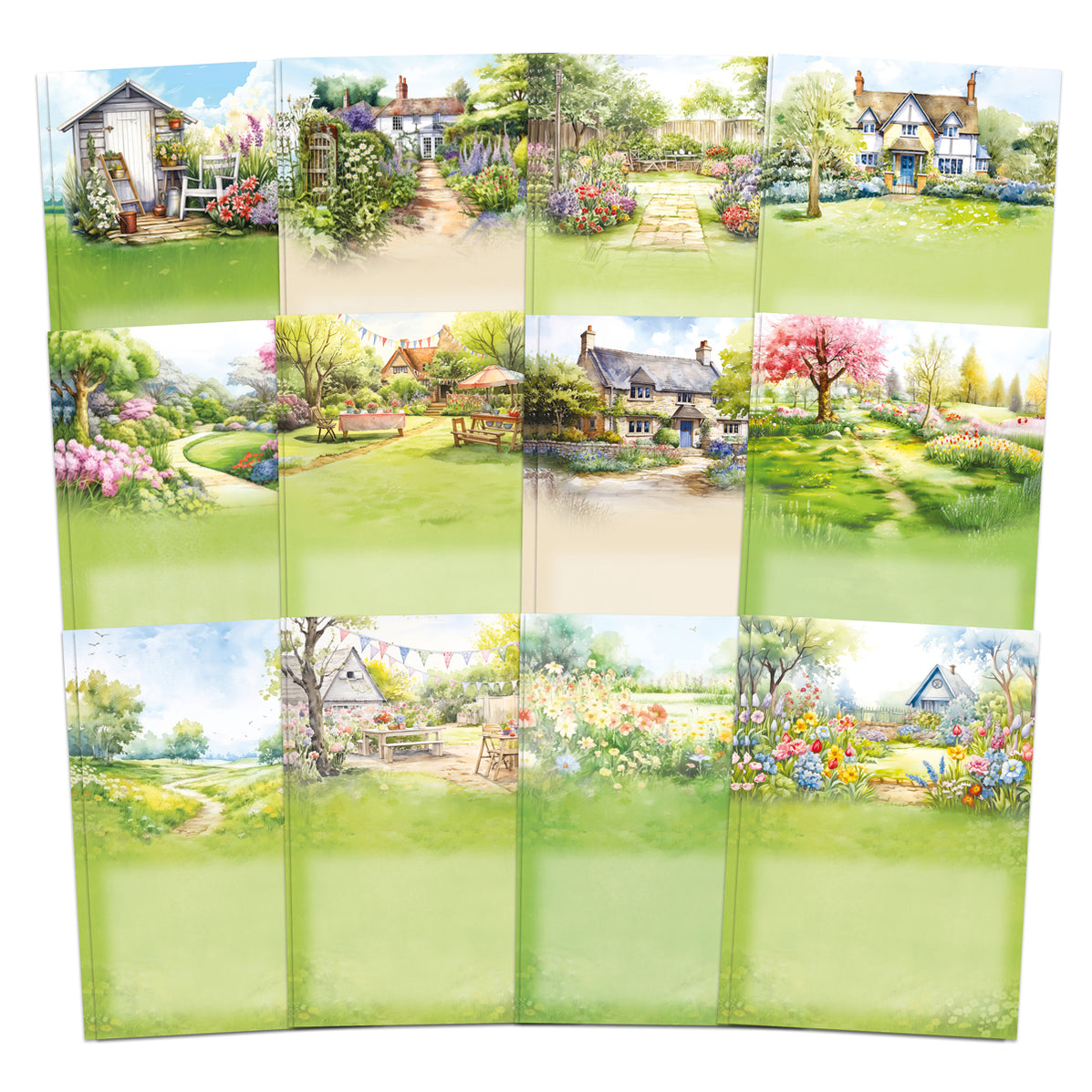 Picket Fence Scene Stash, 24 sheets | Katy Sue Designs
