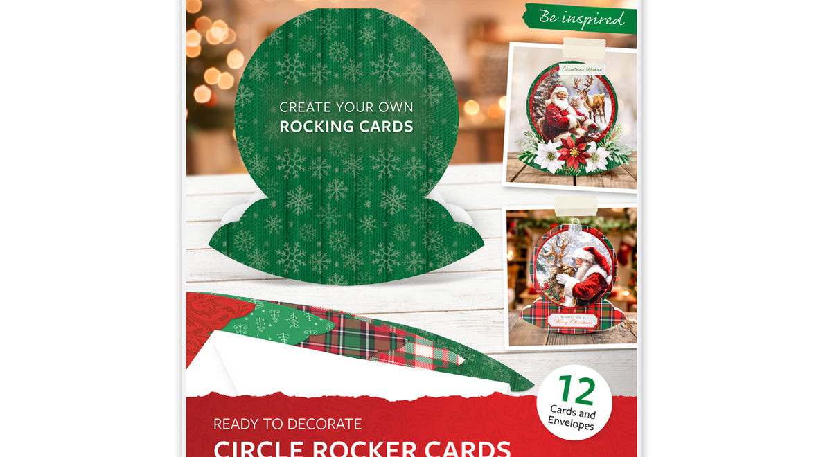 Christmas Circle Rocker Cards & Envelopes, Pack of 12 — Katy Sue Designs