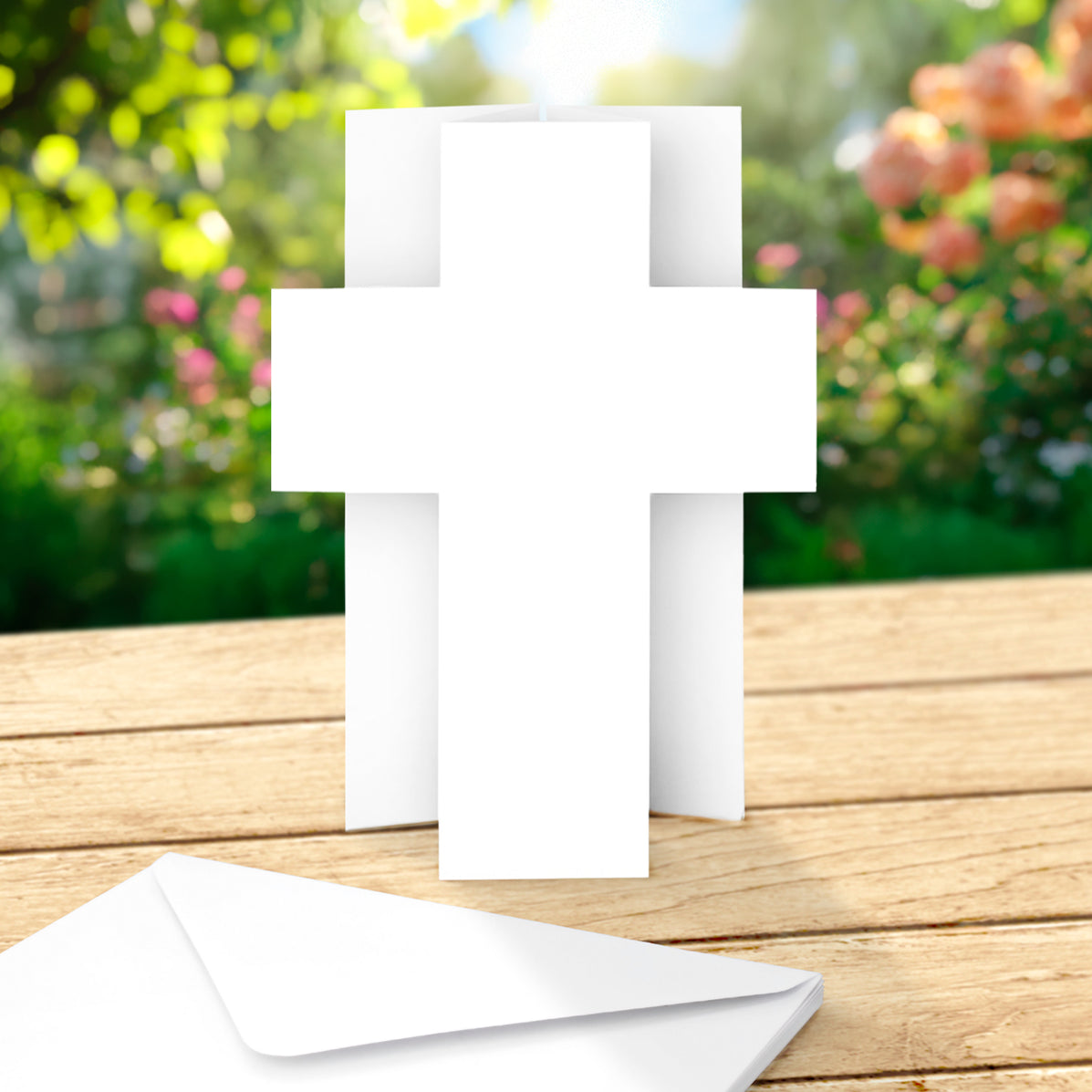 White Cross Pop Up Cards & Envelopes 127x178mm, Pack of 12 | Katy Sue ...