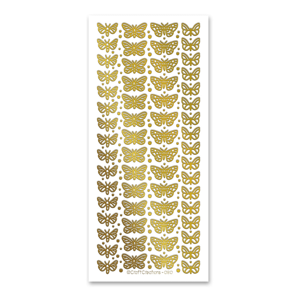 Peel Off Stickers in Gold and Silver Foil, huge range all occasions ...