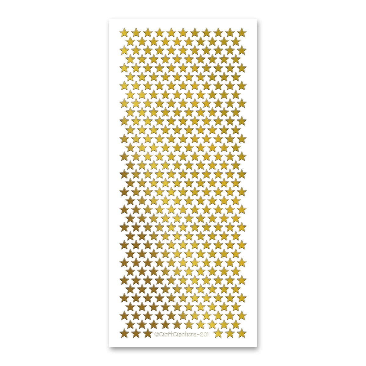 5 Point Stars (S) Gold Self Adhesive Peel Off Stickers — Katy Sue Designs