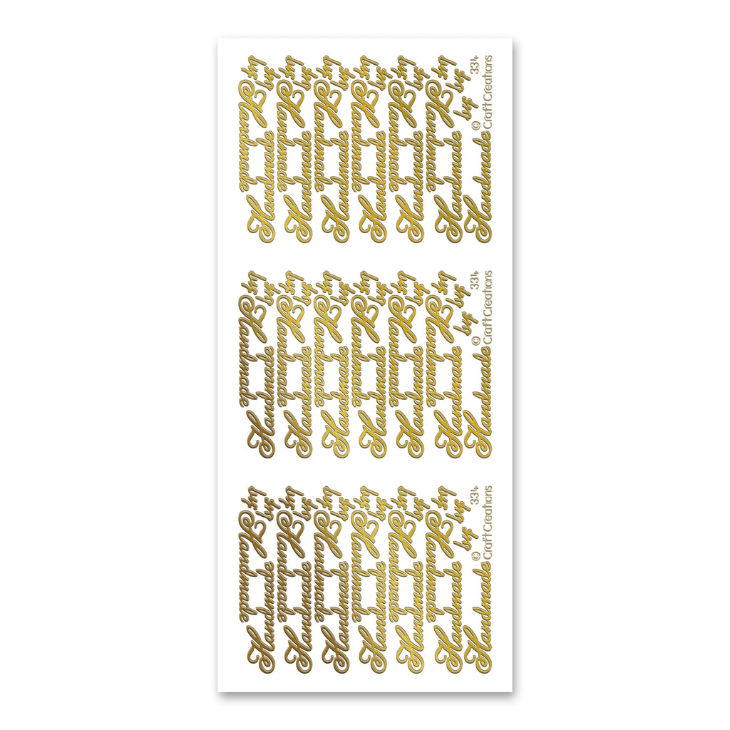 Peel Off Stickers in Gold and Silver Foil, huge range all occasions ...