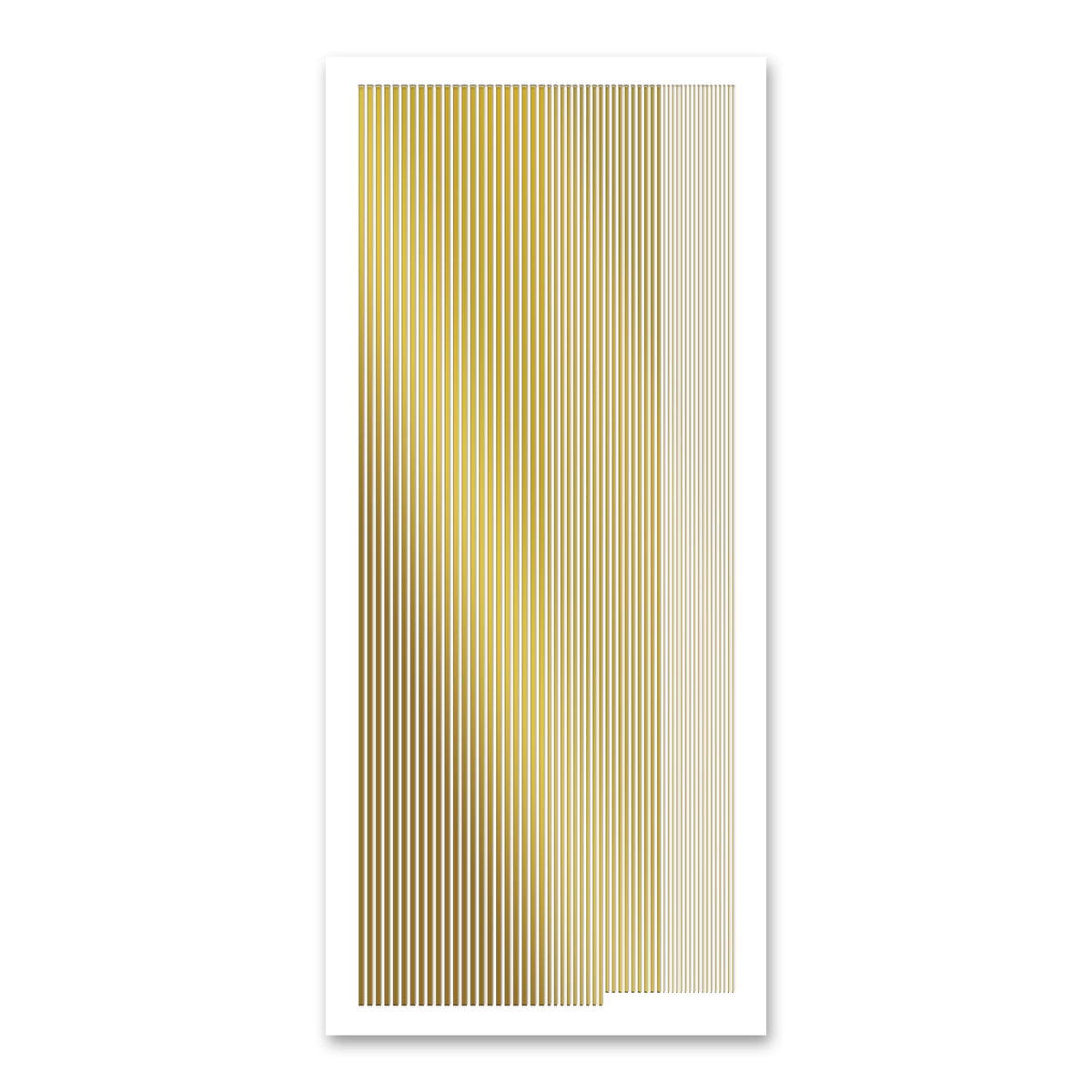 0.7mm 1mm 1.5mm Mixed Width Straight Lines Gold Self Adhesive Stickers ...