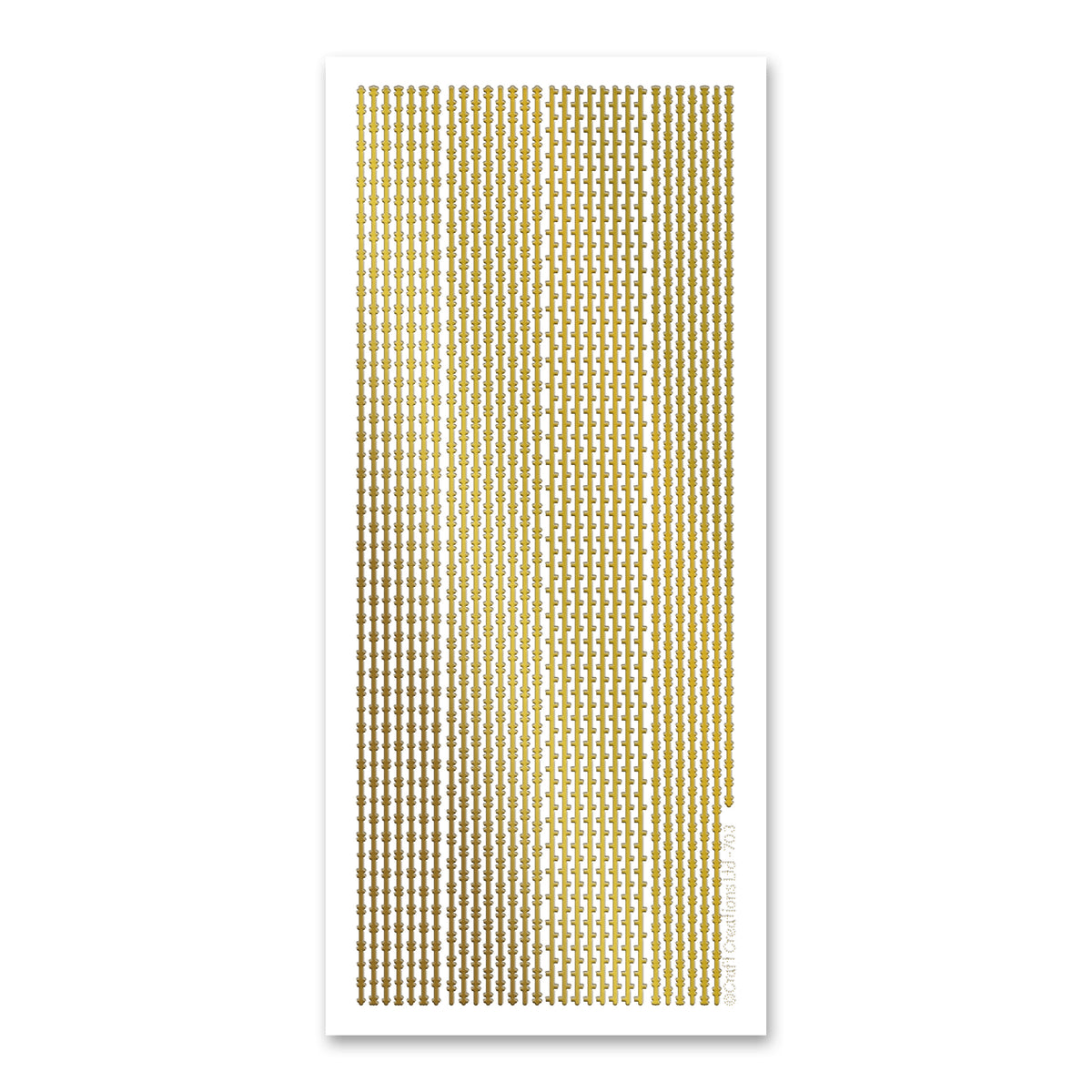 Narrow Borders Gold Self Adhesive Stickers — Katy Sue Designs