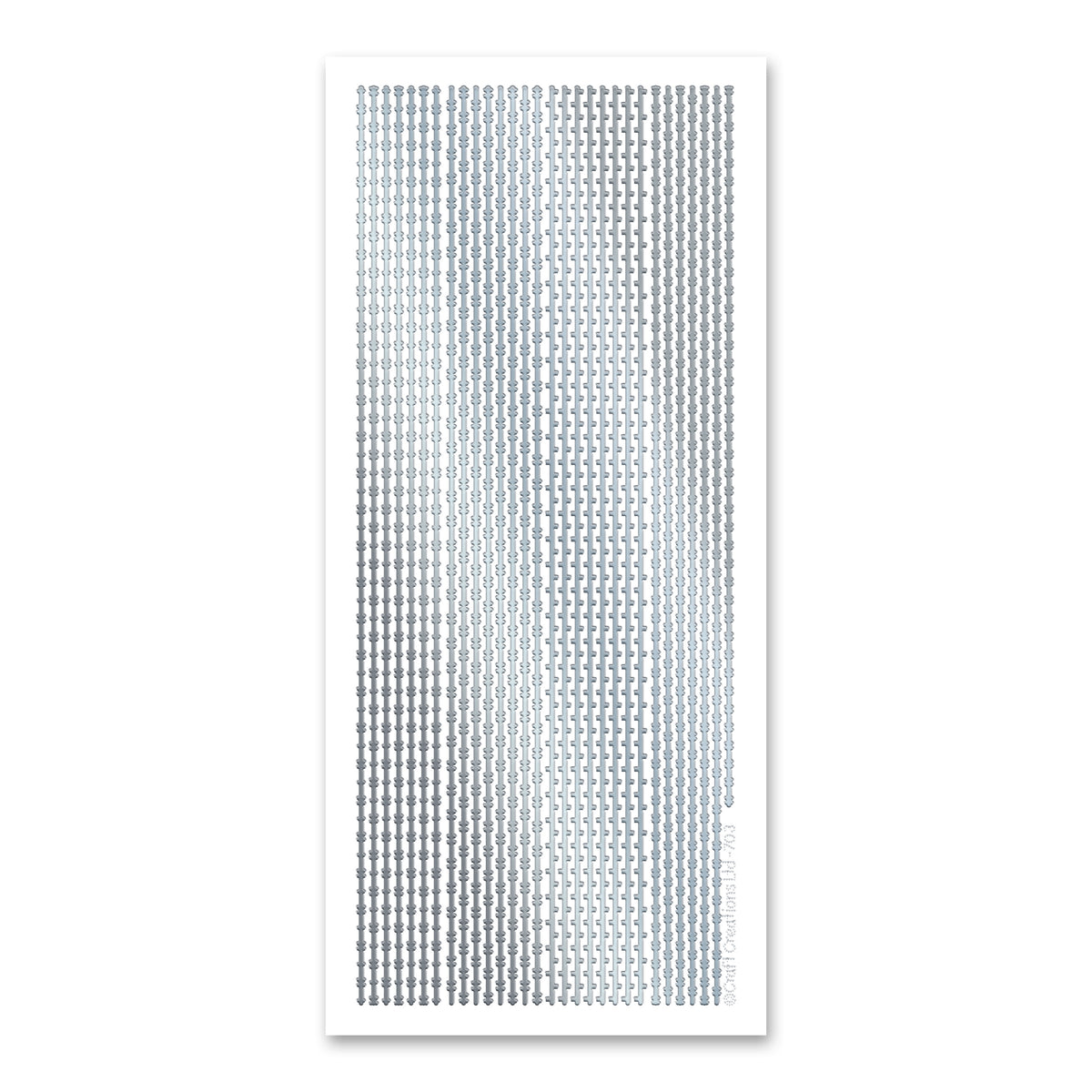 Narrow Borders Silver Self Adhesive Stickers — Katy Sue Designs