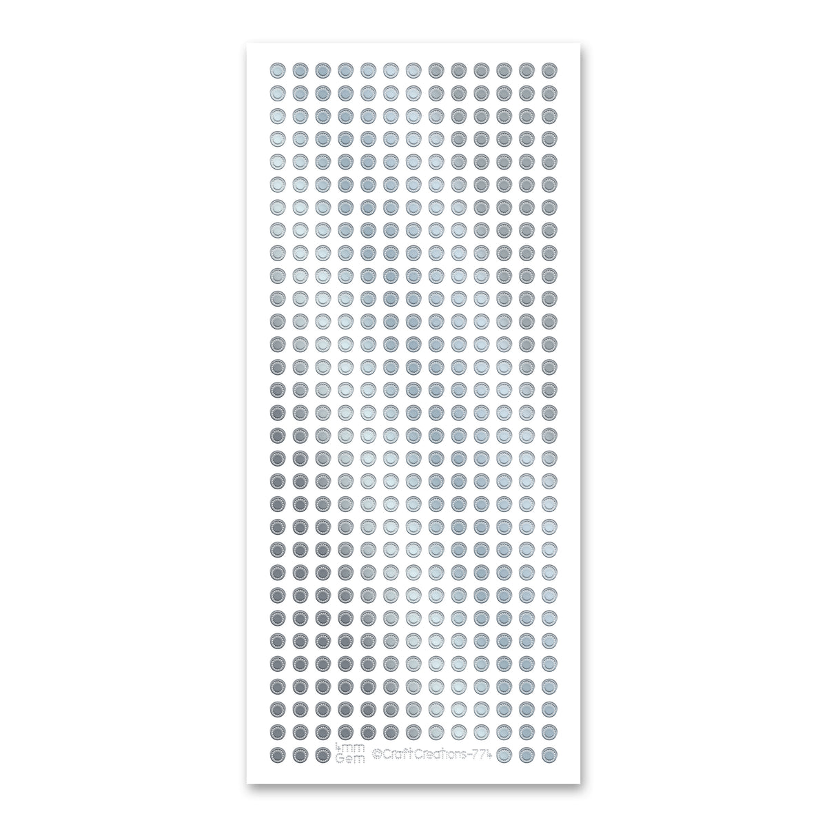Gem Dots Silver Self Adhesive Stickers — Katy Sue Designs