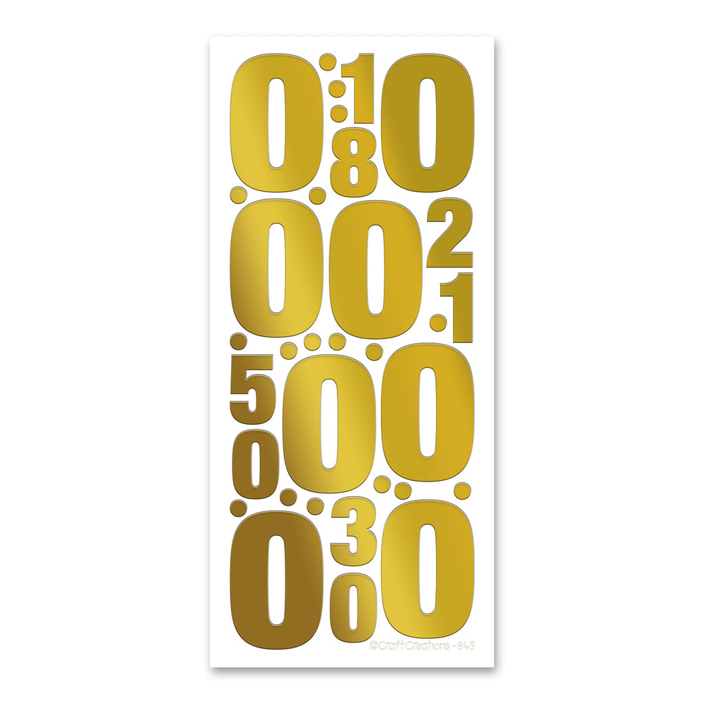 Peel Off Stickers in Gold and Silver Foil, huge range all occasions ...