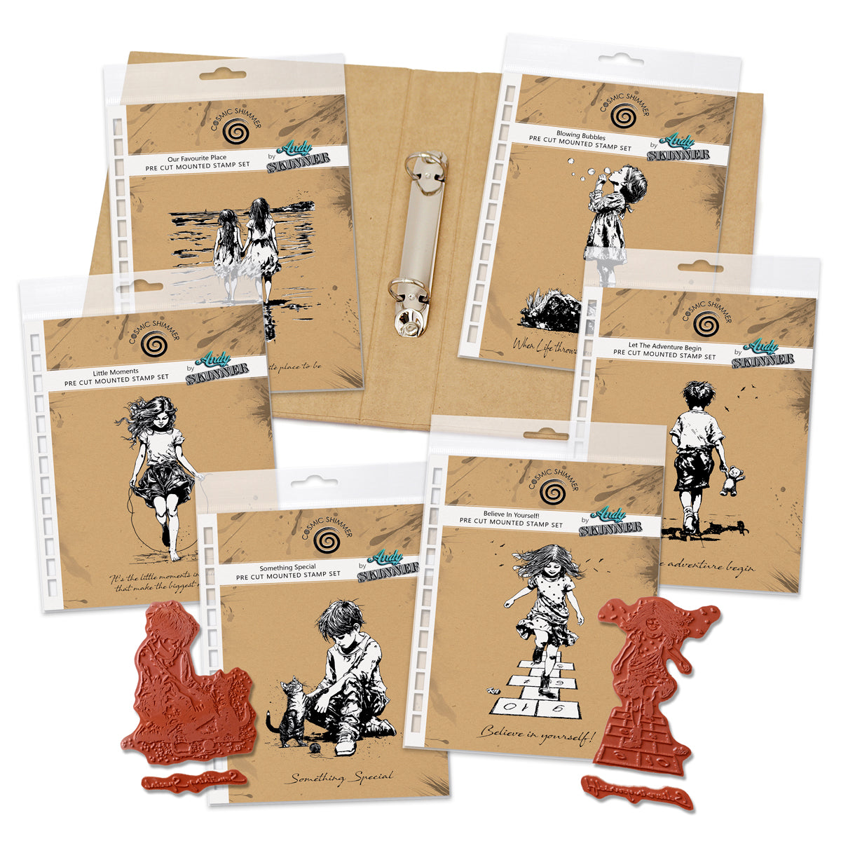 Andy Skinner Nostalgia Stamp Collectors Set, with A5 Ring Binder | Katy Sue Designs