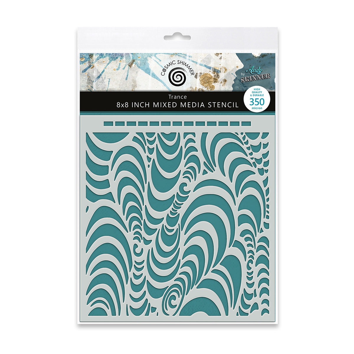 Trance 8x8 Mixed Media Stencil by Andy Skinner | Katy Sue Designs