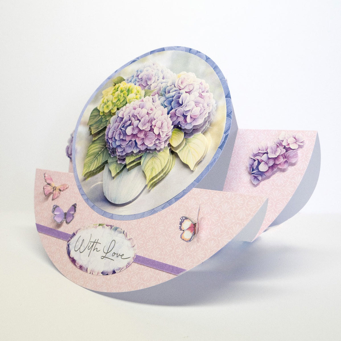 Die Cut Decoupage – Hydrangea Vase (pack of 3) | Katy Sue Designs