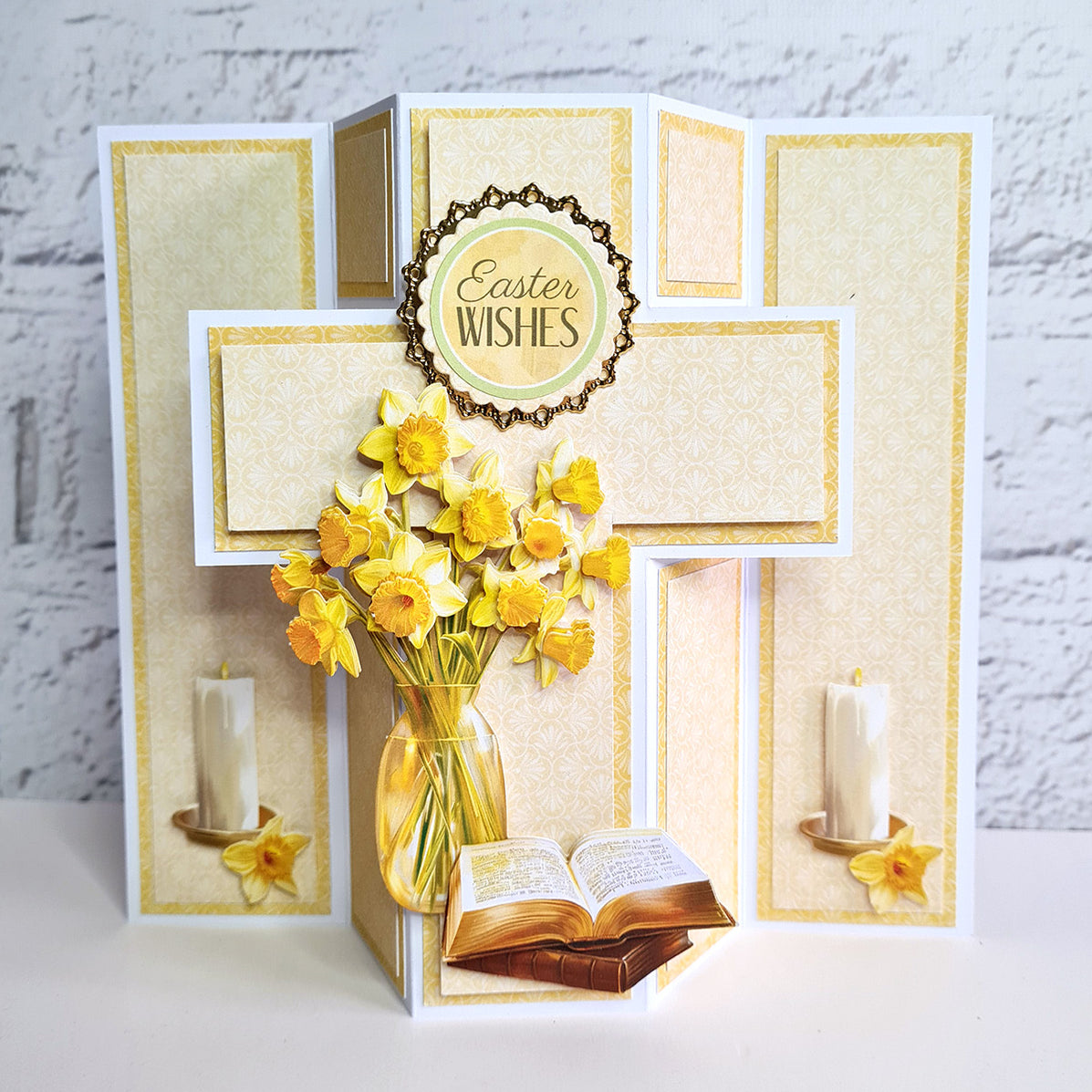 White Cross Pop Up Cards & Envelopes 127x178mm, Pack of 12 | Katy Sue ...