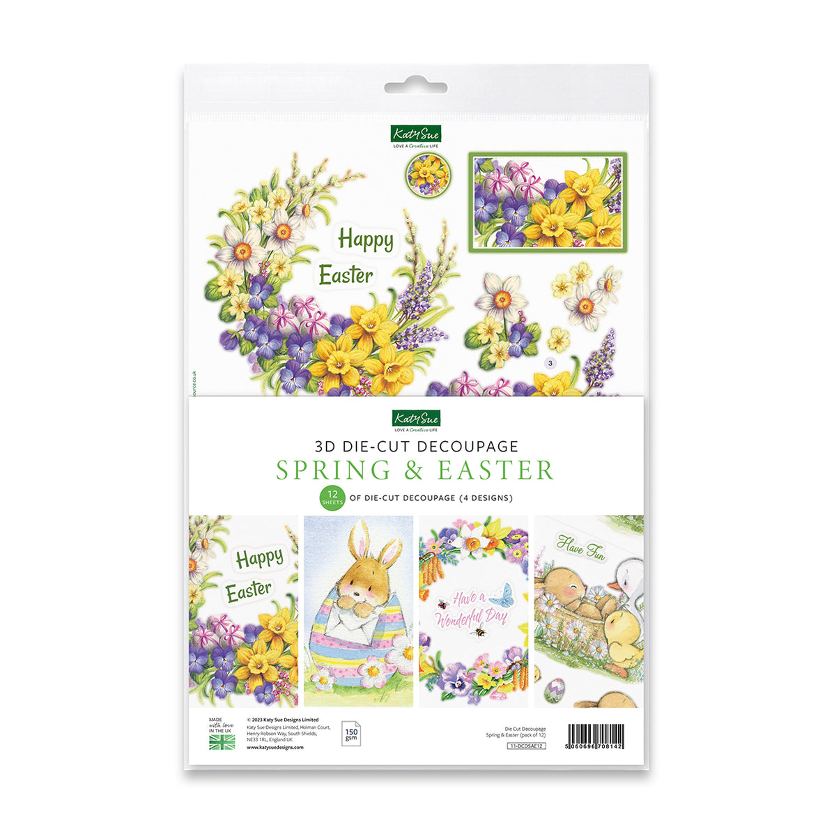 Die Cut Decoupage – Spring and Easter (pack of 12) — Katy Sue Designs