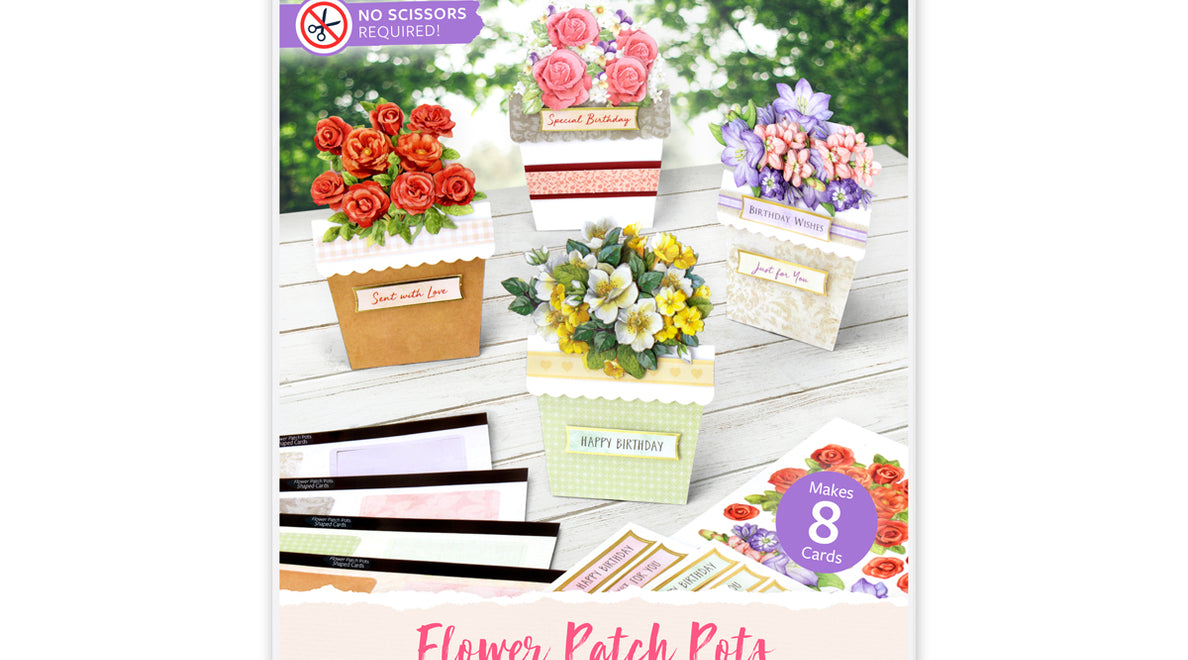 Flower Patch Pots Card Making Kit | Katy Sue Designs