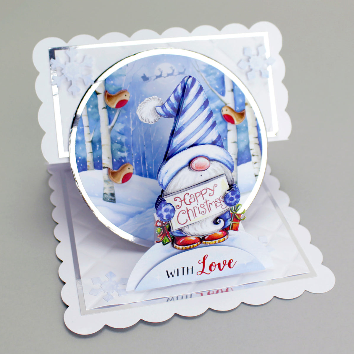 Christmas Gnomes Pop Up Card Making Kit | Katy Sue Designs