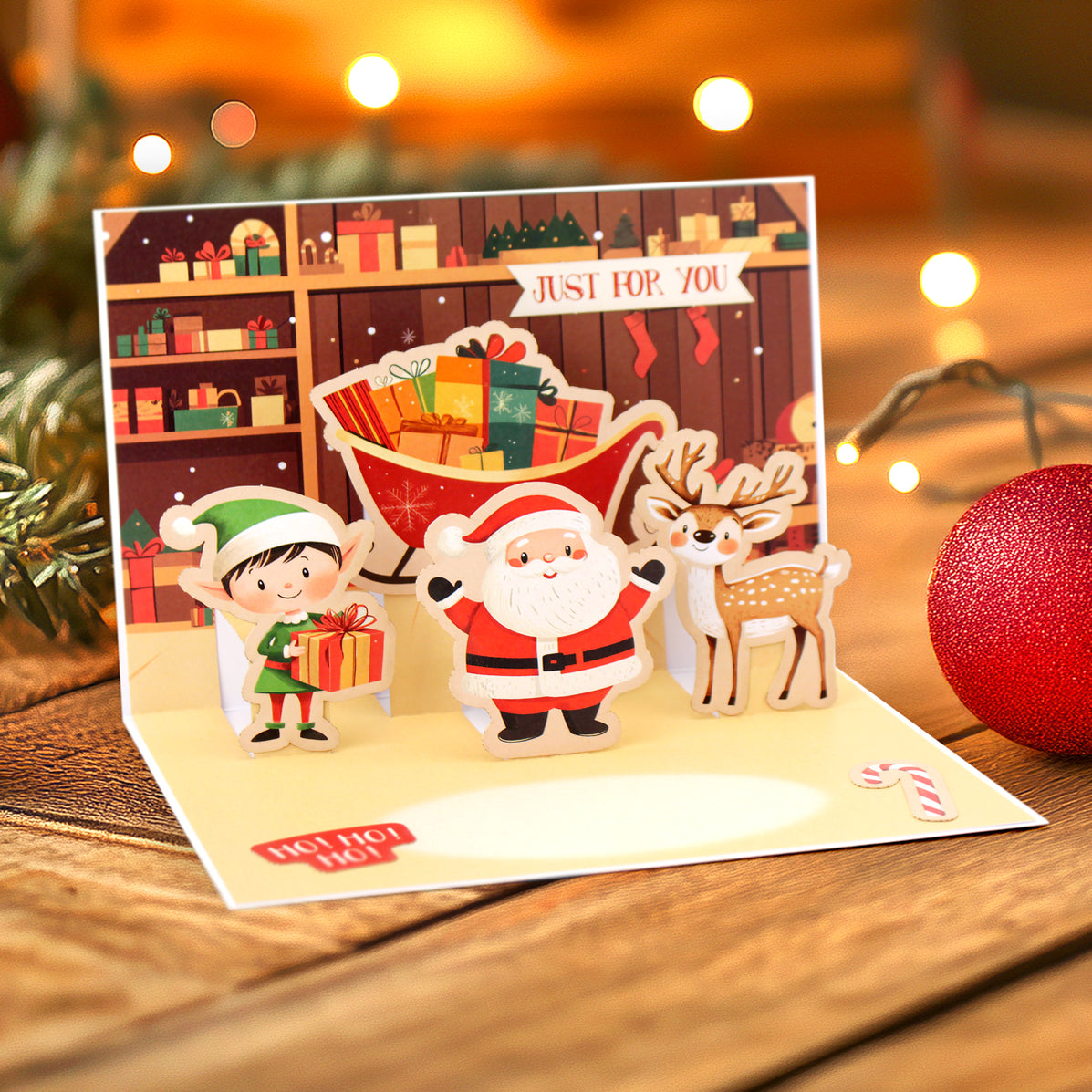 Santa & Friends Pop Up Christmas Card Making Kit | Katy Sue Designs