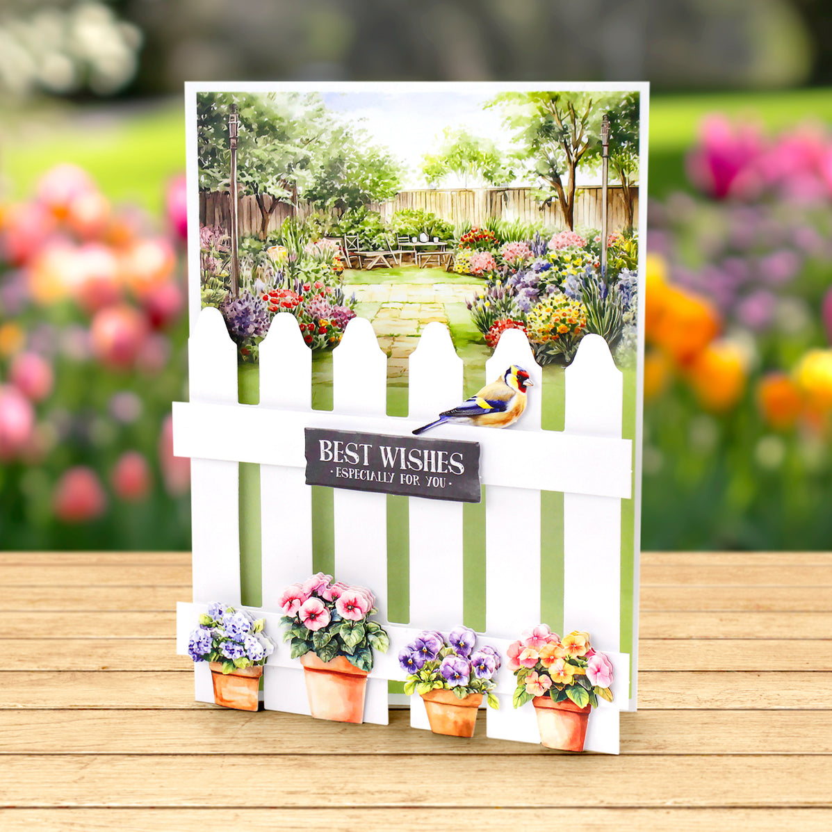 Spring Garden Picket Fence Card Making Kit | Katy Sue Designs