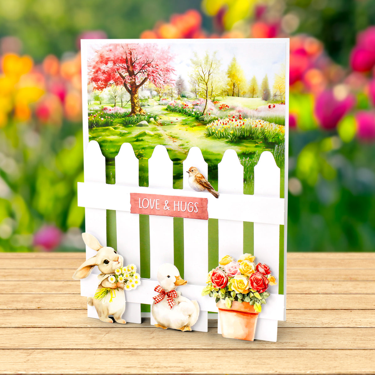 Spring Garden Picket Fence Card Making Kit | Katy Sue Designs