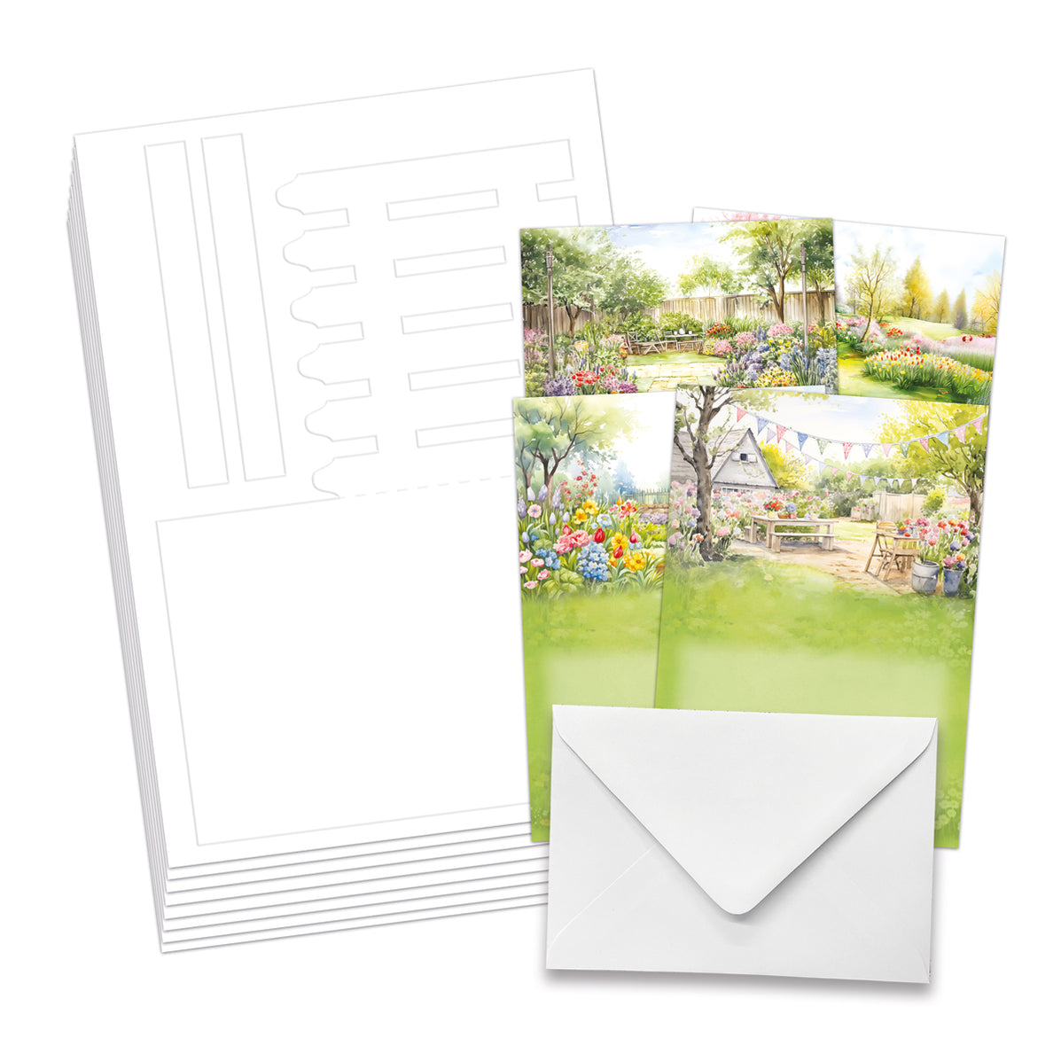 Spring Garden Picket Fence Card Making Kit | Katy Sue Designs