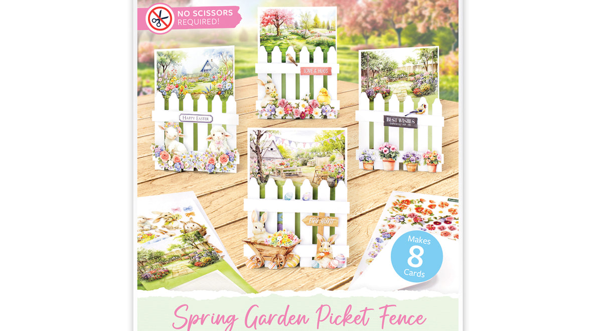 Spring Garden Picket Fence Card Making Kit | Katy Sue Designs
