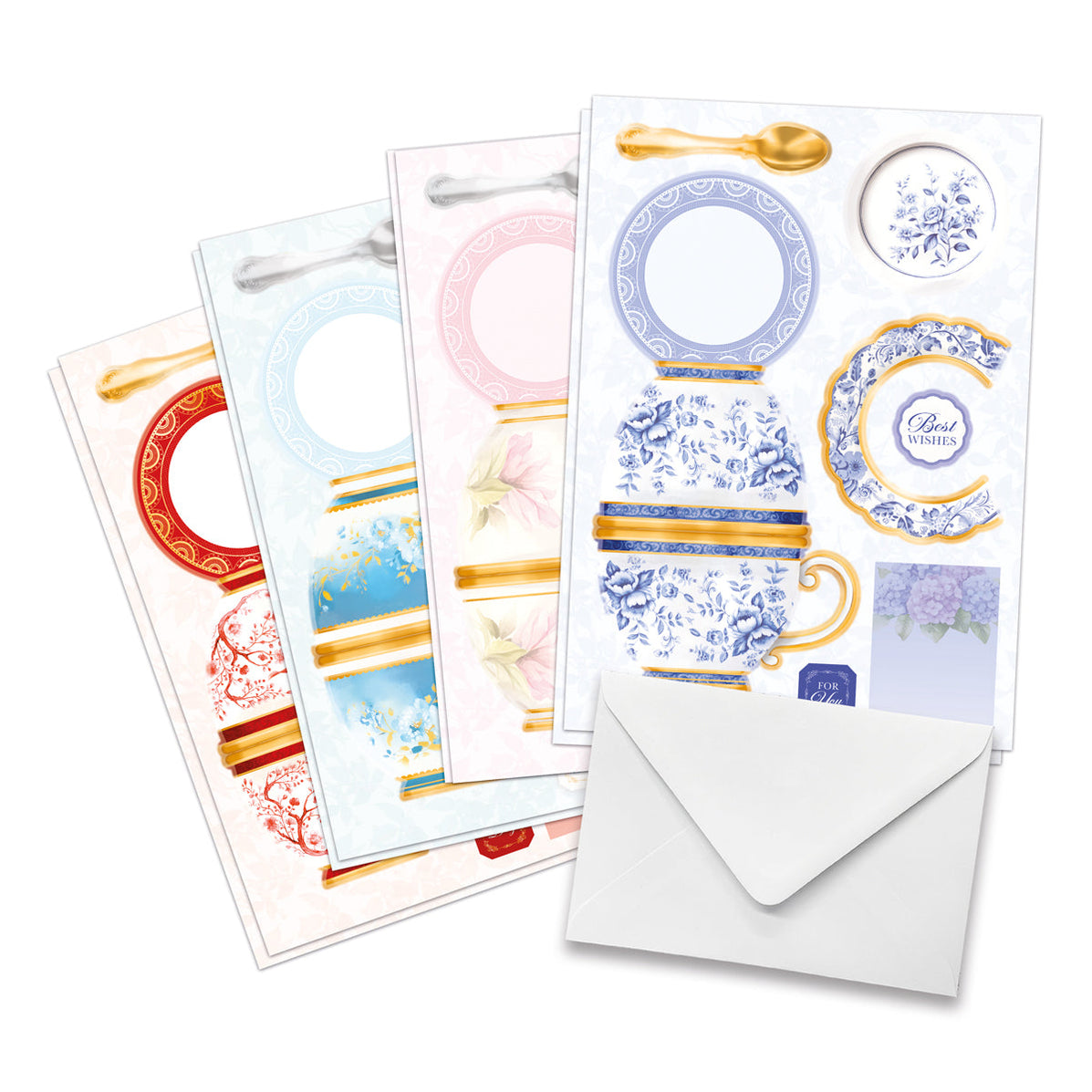 Teacup Bouquet Card Making Kit | Katy Sue Designs