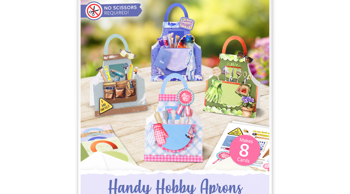 Handy Hobby Aprons Card Making Kit | Katy Sue Designs