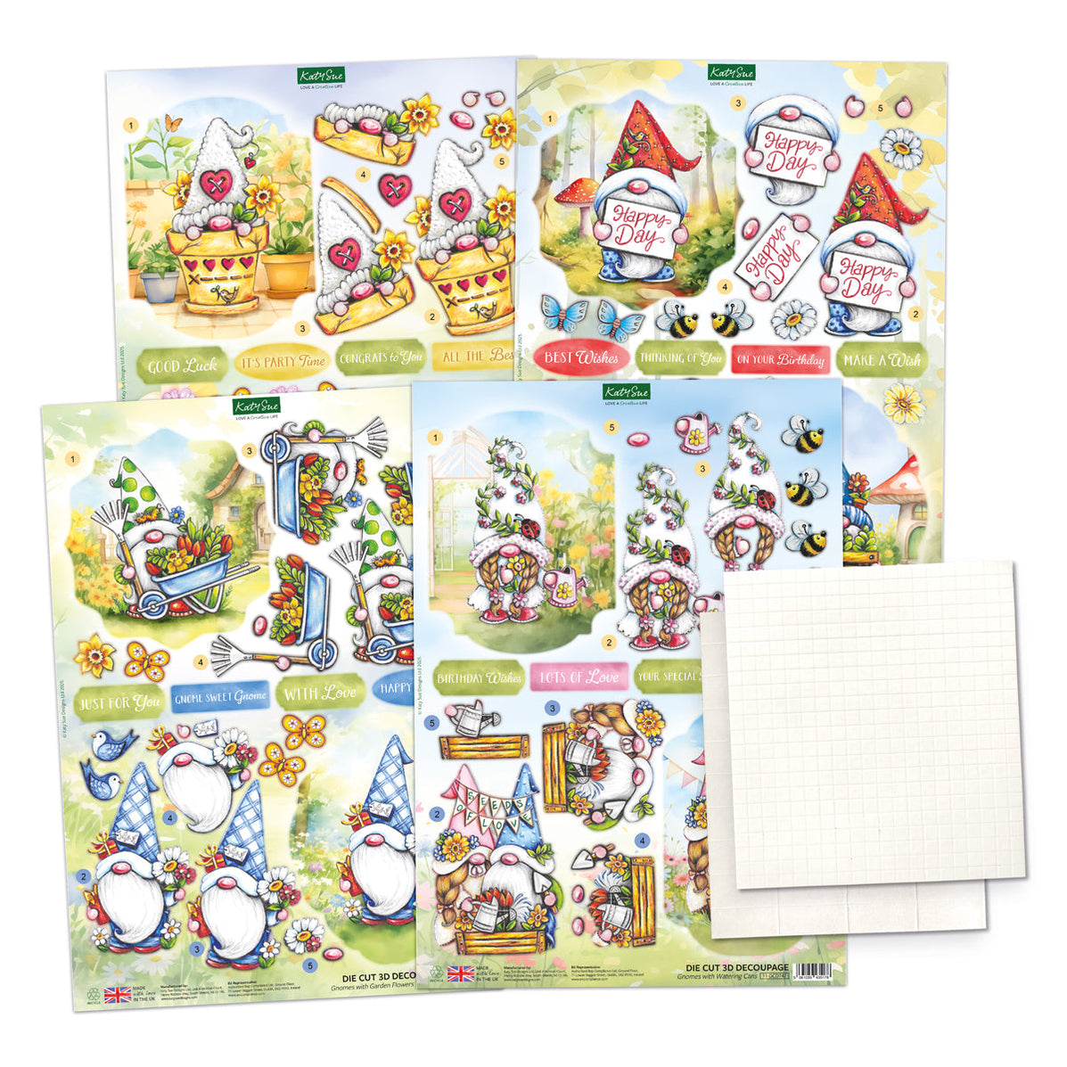 Garden Gnomes Card Making Kit – Create 8 Unique Handmade Cards — Katy ...