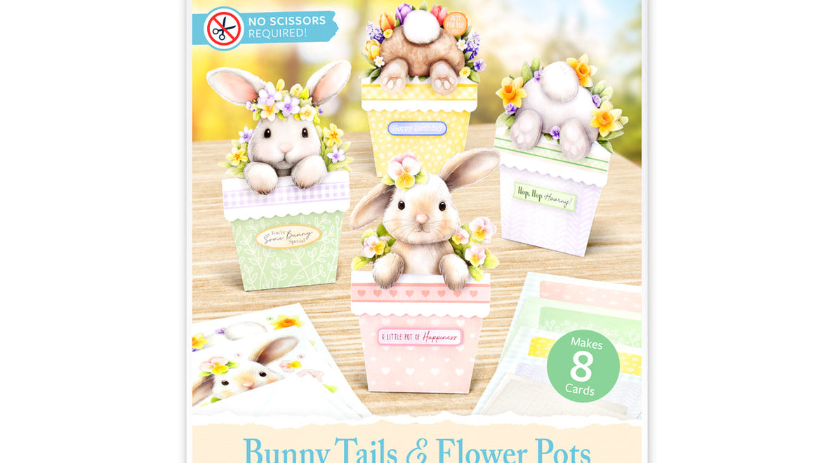 Bunny Tails & Flower Pots Card Making Kit | Katy Sue Designs