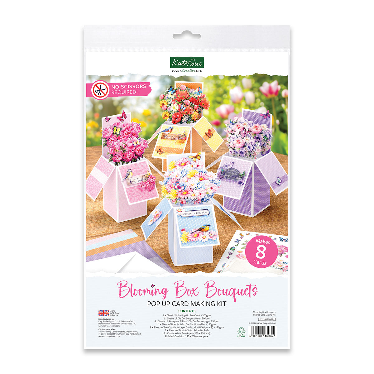 Blooming Box Bouquets, Pop Up Card Making Kit | Katy Sue Designs