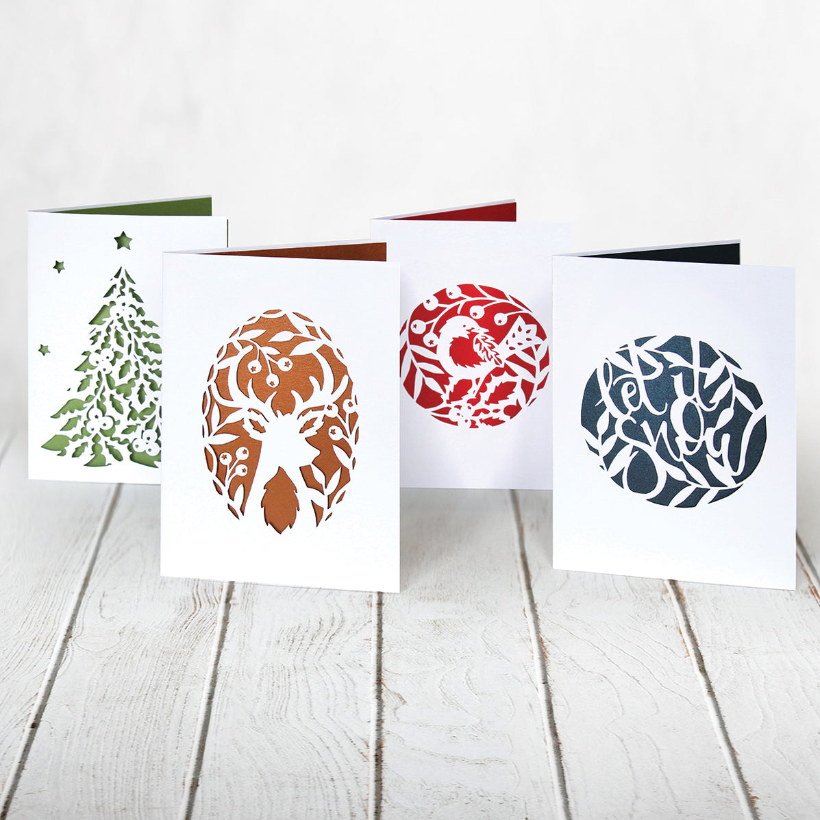Adventures in Paper Cutting | Christmas Cards Set — Katy Sue Designs