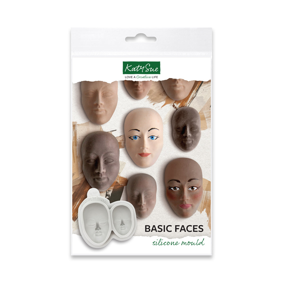 Basic Faces Silicone Mould — Katy Sue Designs