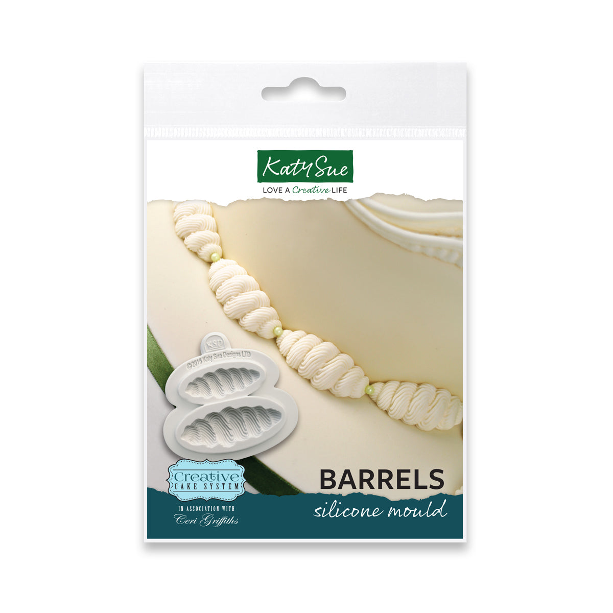 Barrels Silicone Mould for Cake Decorating | Katy Sue Designs