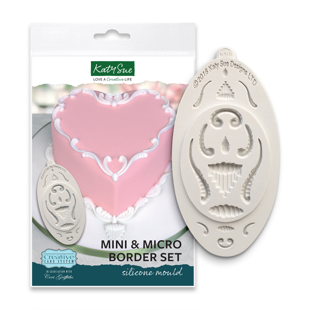 Mini and Micro Border Set Silicone Mould for cake decorating — Katy Sue ...