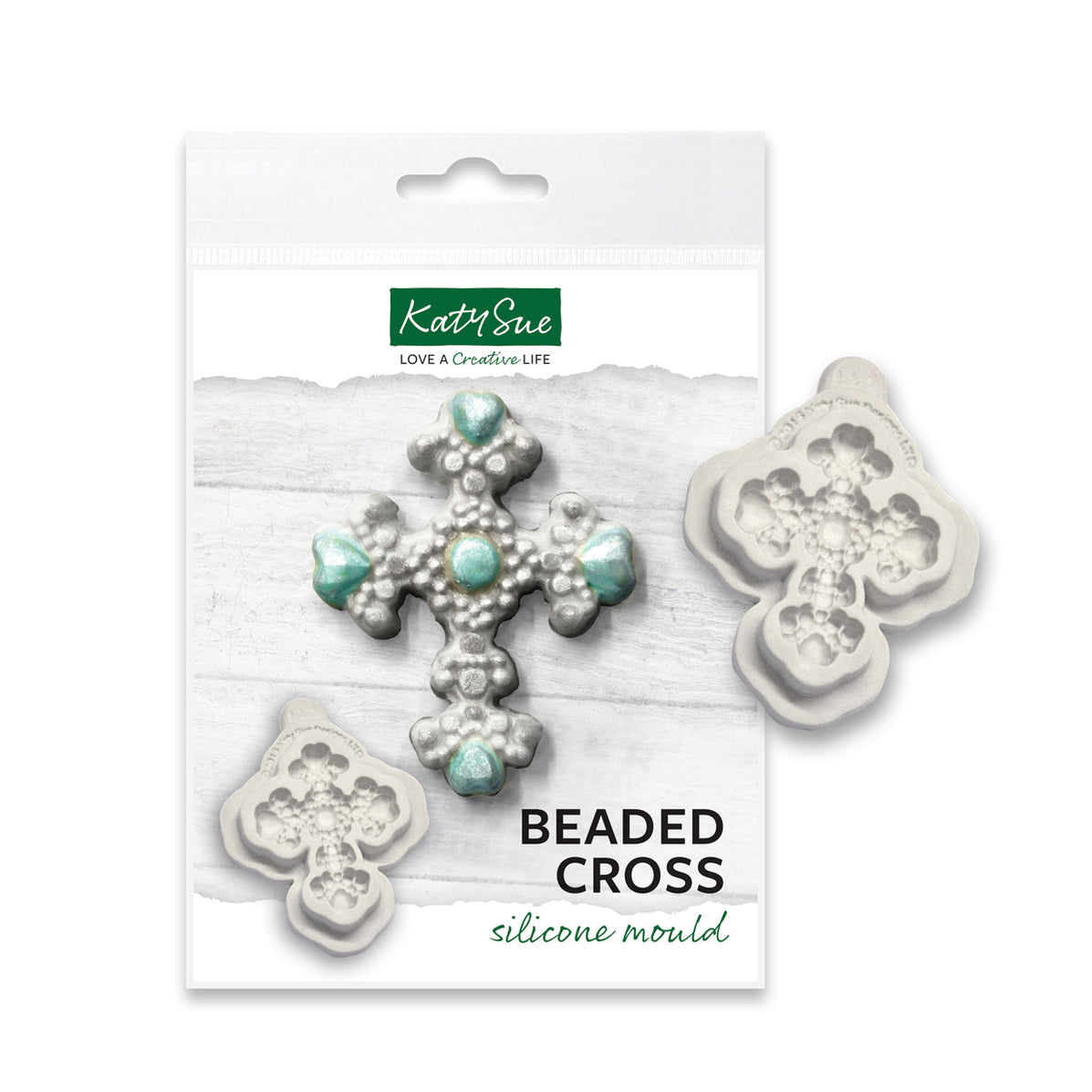 Beaded Cross Silicone Mould | Katy Sue Designs