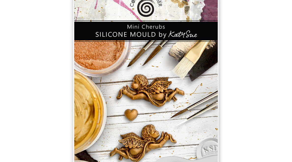 Cosmic Shimmer Mini Cherubs Silicone Mould — Katy Sue Designs