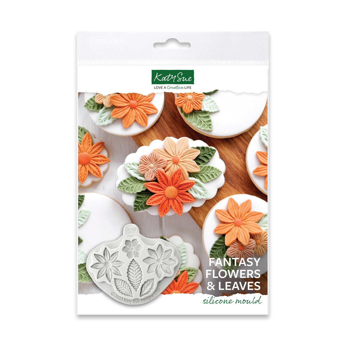 Fantasy Flowers and Leaves Silicone Mould | Katy Sue Designs