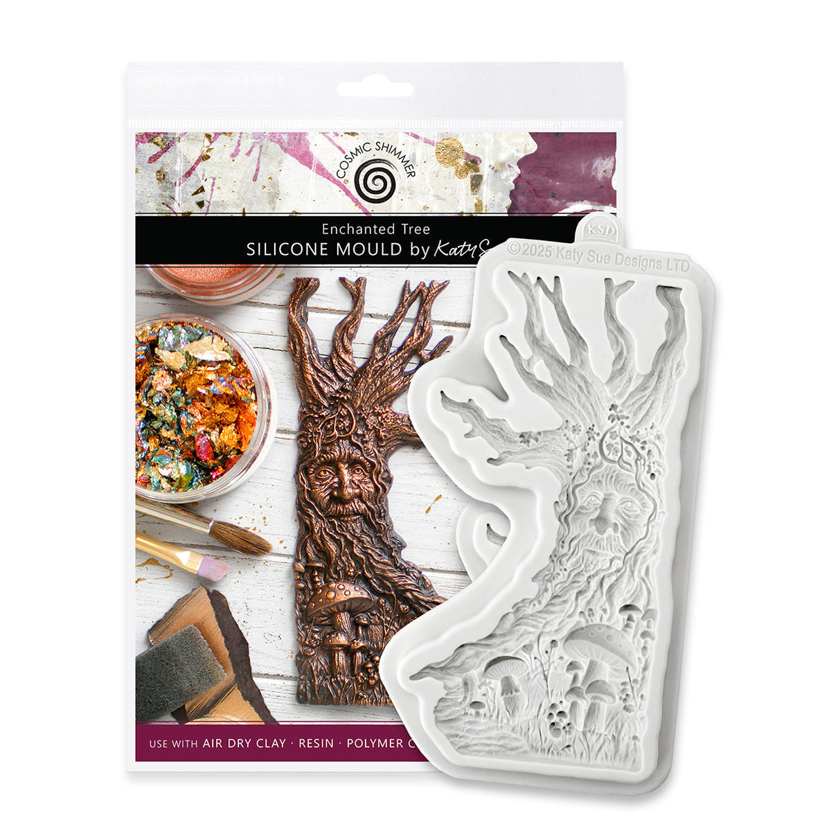 Cosmic Shimmer Enchanted Tree Silicone Mould | Katy Sue Designs