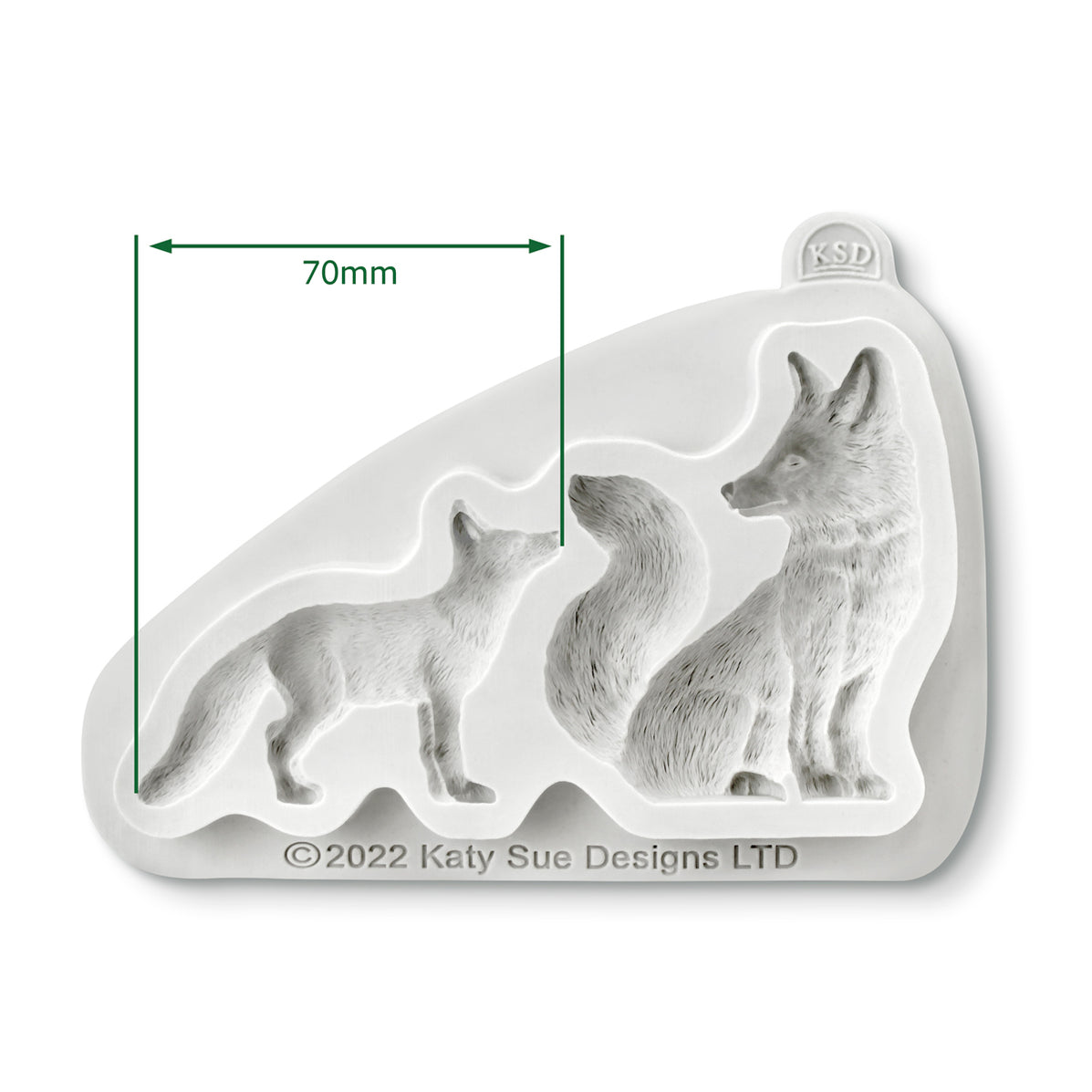 Fox and Cub Silicone Mould | Katy Sue Designs