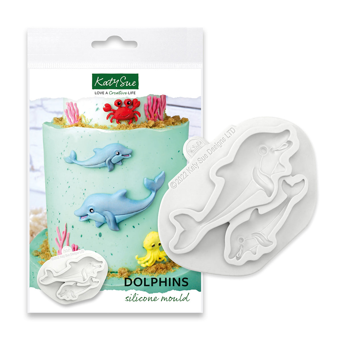 Dolphins Silicone Mould | Katy Sue Designs