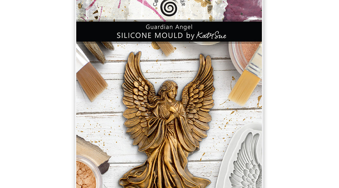 Cosmic Shimmer Guardian Angel Silicone Mould — Katy Sue Designs