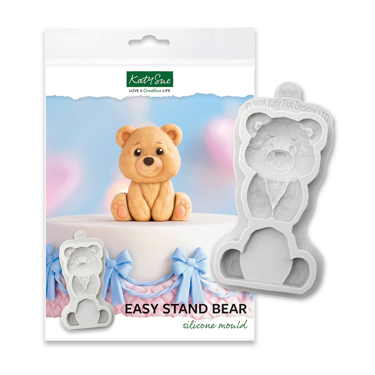 Easy Stand Bear Silicone Mould | Katy Sue Designs