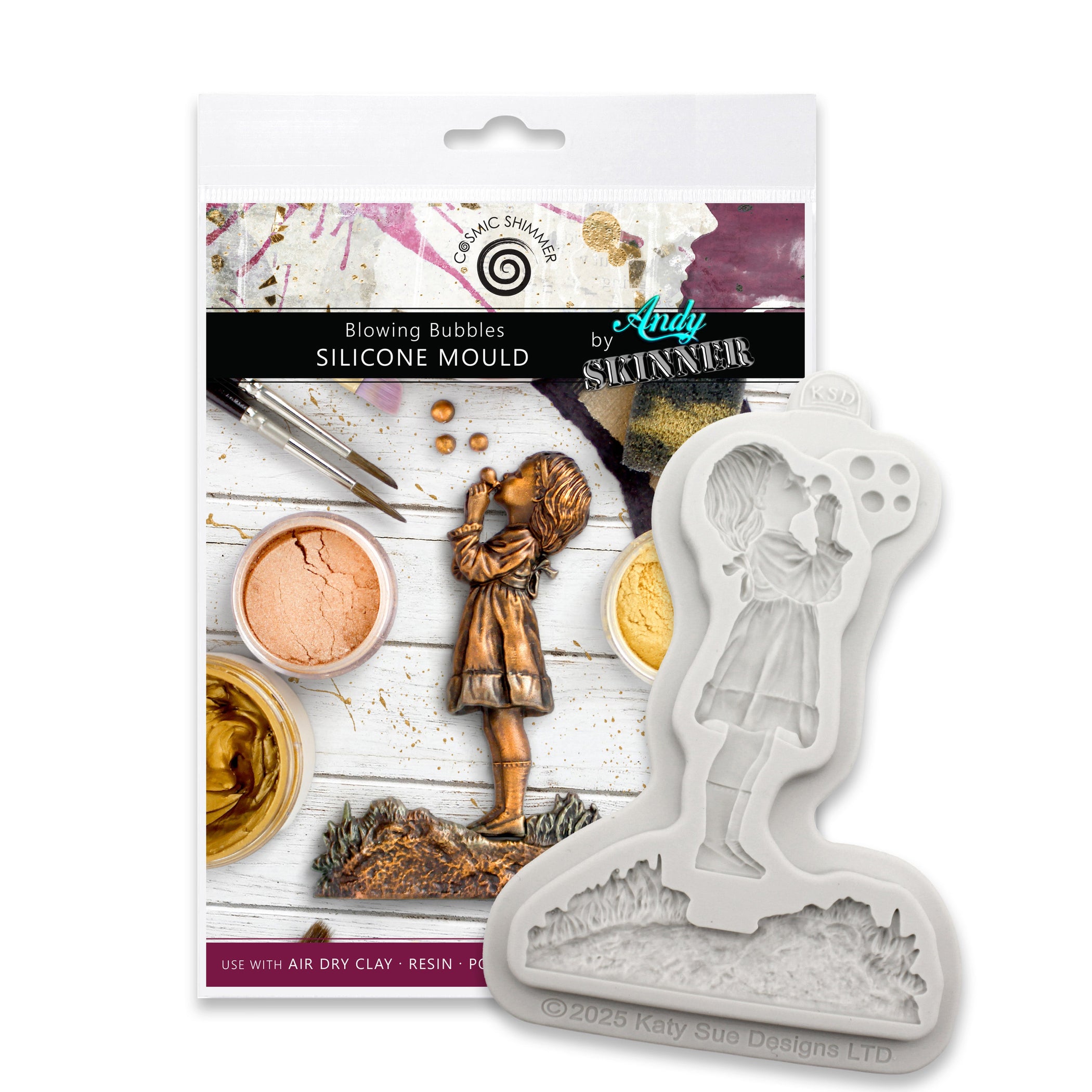 Cosmic Shimmer Blowing Bubbles Silicone Mould | Katy Sue Designs