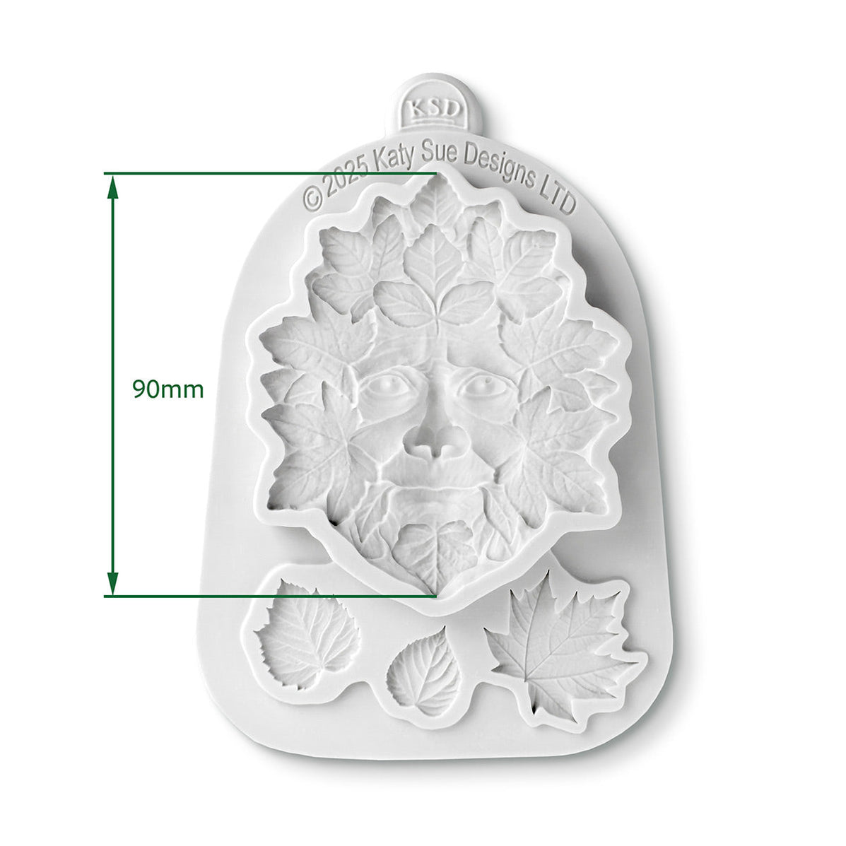 Cosmic Shimmer Forest Leaf Green Man Silicone Mould | Katy Sue Designs