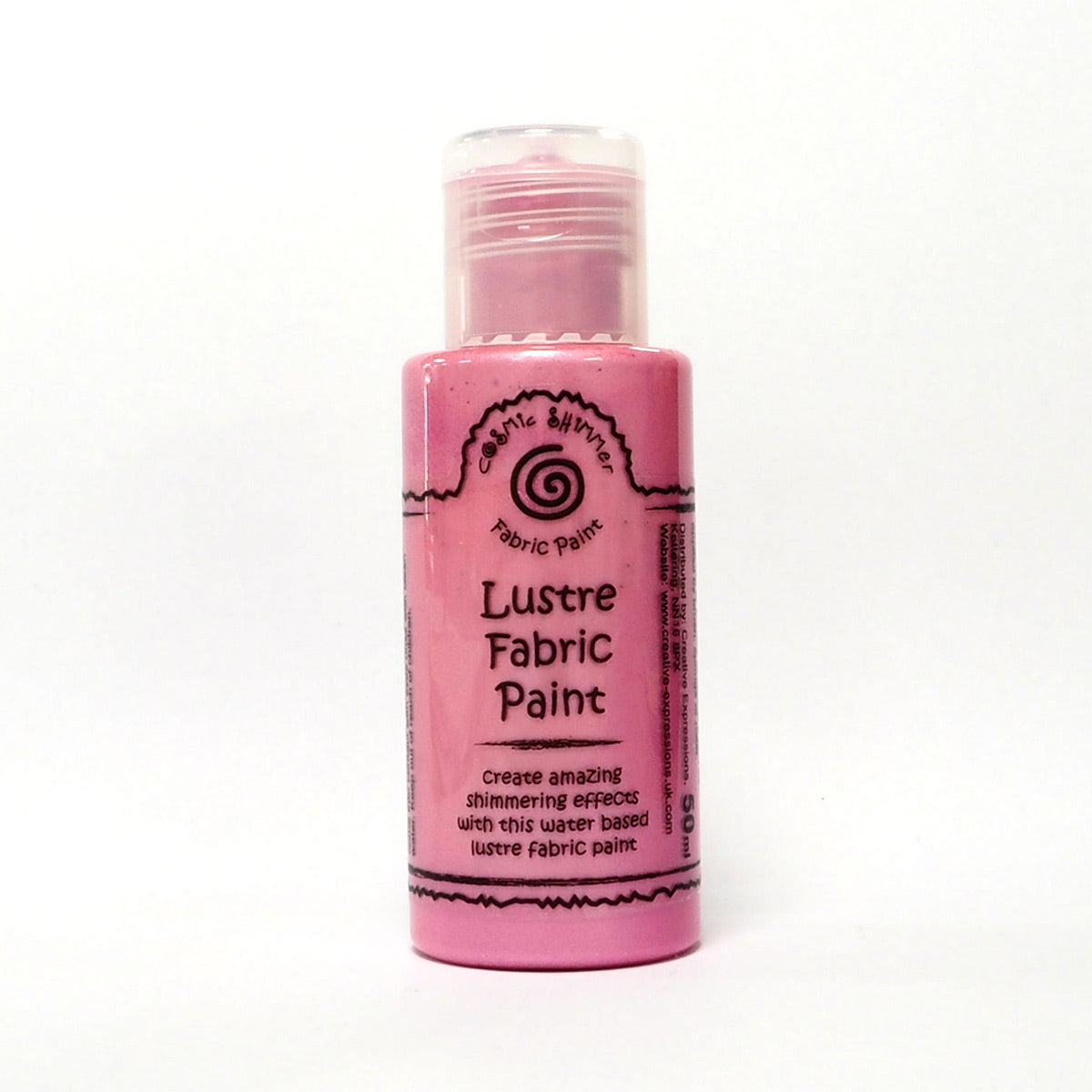 Cosmic Shimmer Fabric Lustre Paint Moroccan Rose 50ml | Katy Sue Designs