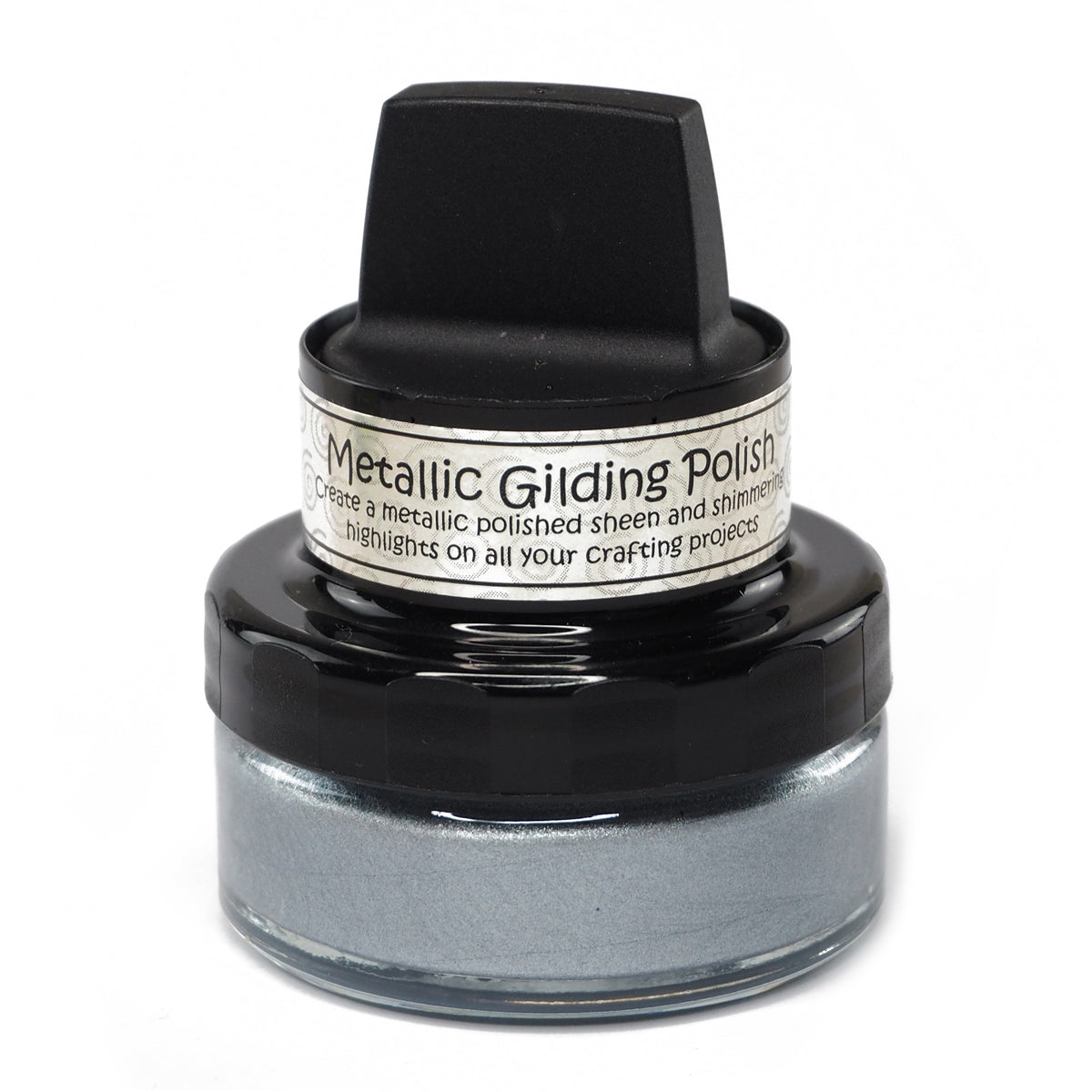 Cosmic Shimmer Metallic Gilding Polish Pure Silver 50ml | Katy Sue Designs