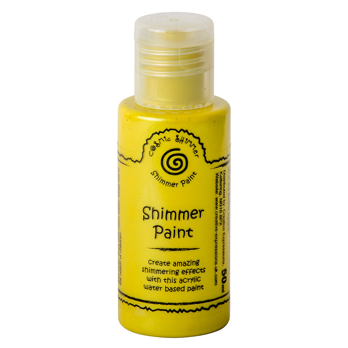 Cosmic Shimmer Shimmer Paint Lemon Mist 50ml | Katy Sue Designs