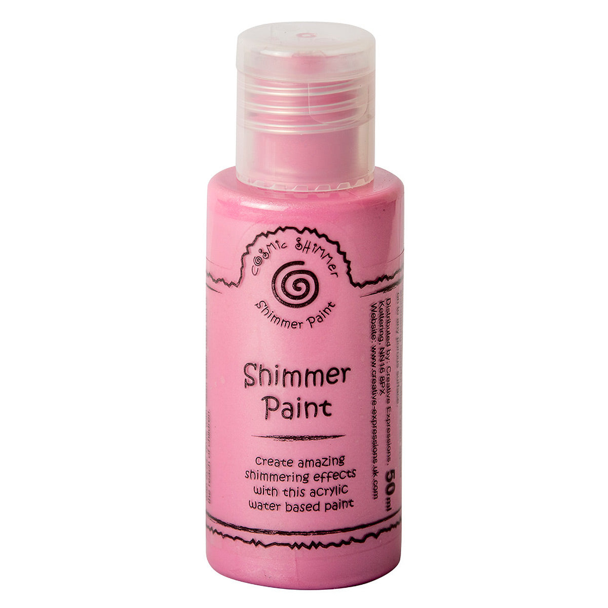 Cosmic Shimmer Shimmer Paint Pink Blossom 50ml | Katy Sue Designs