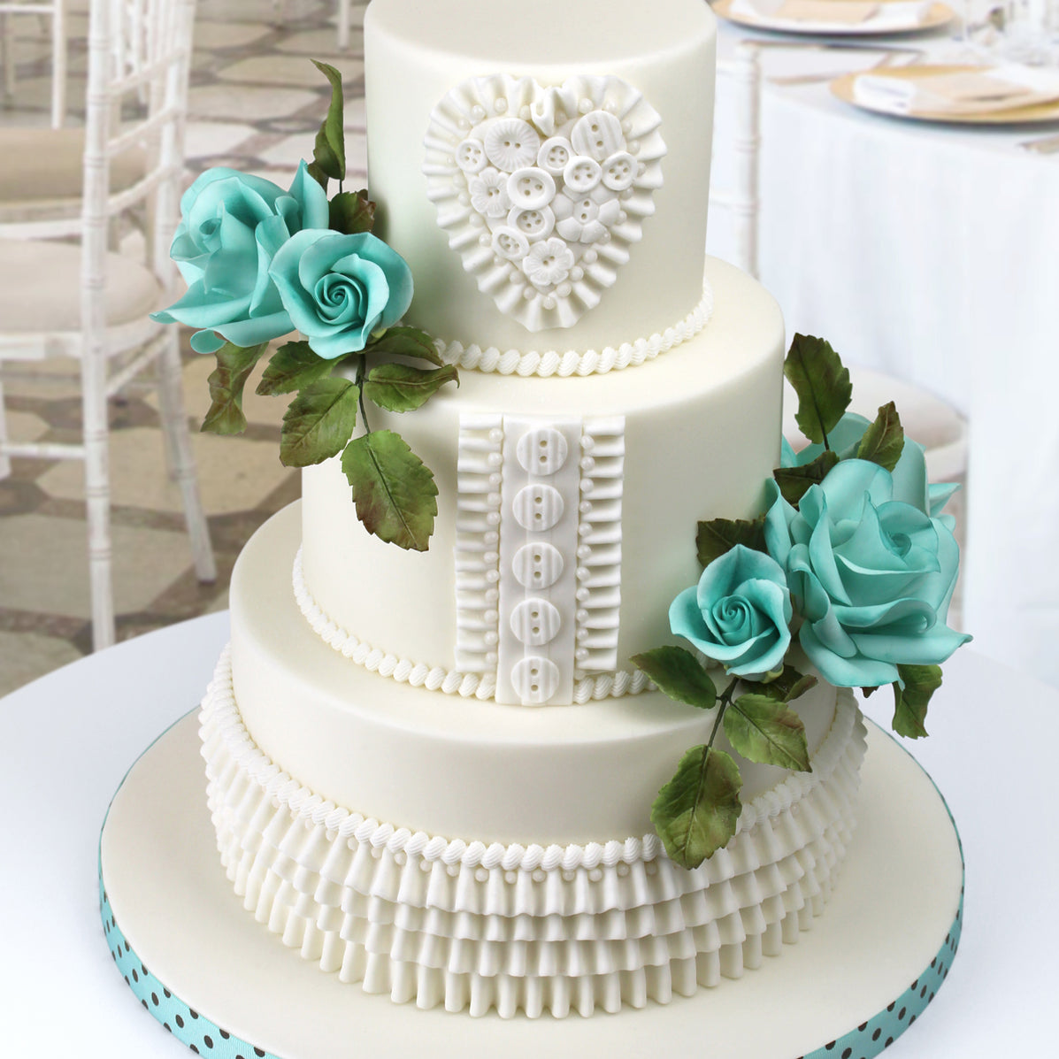 Small Ruffle Silicone Mould for Cake Decorating | Katy Sue Designs